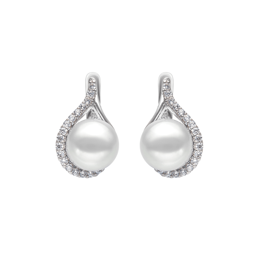 Cercei Argint 925 Cu Perla Alba • Alexia Bijou
